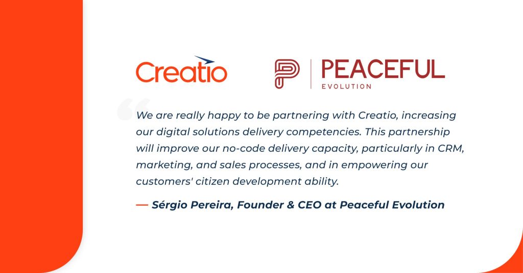Peaceful-Evolution and Creatio Press Release - Peaceful Evolution